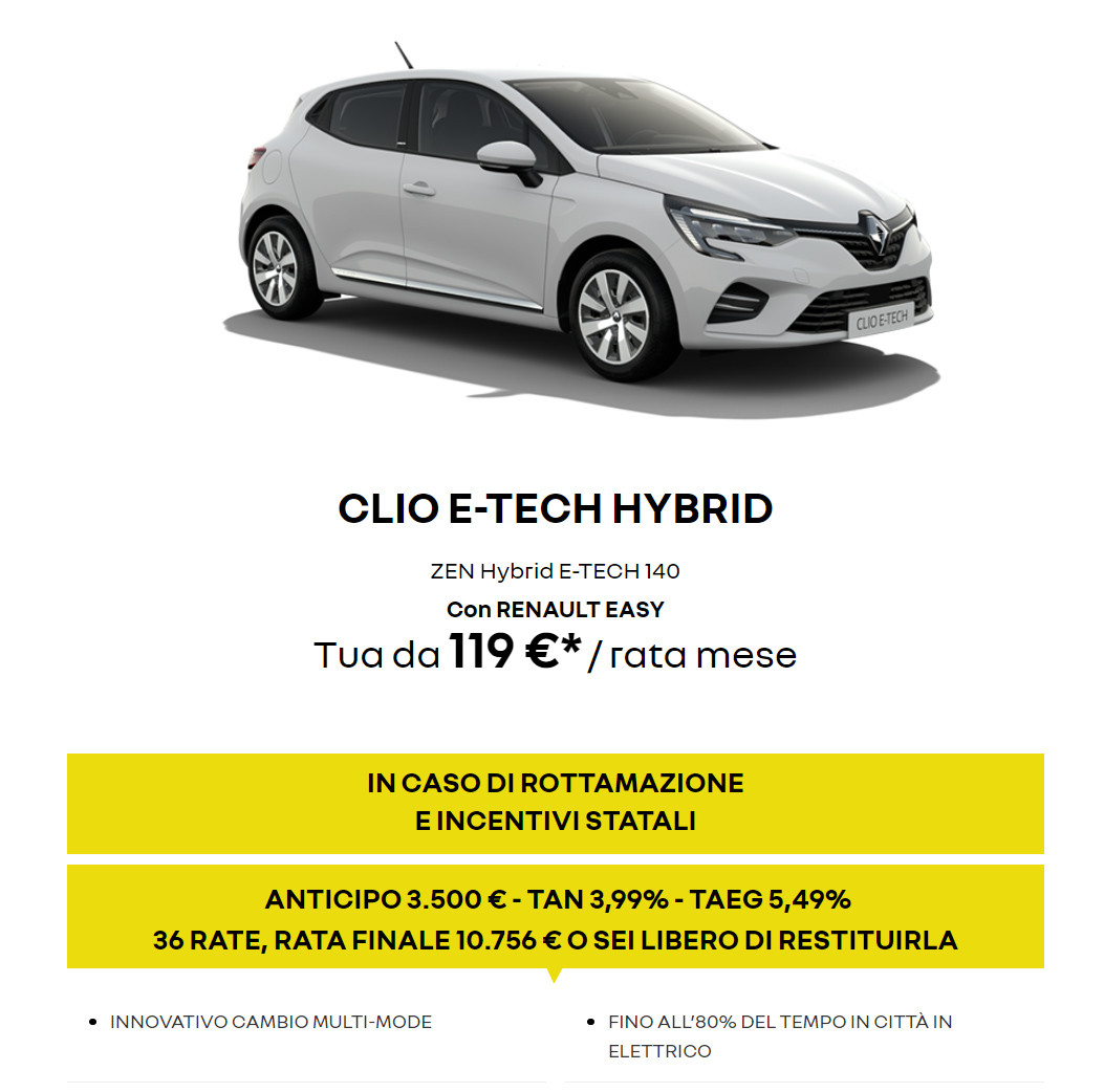 Clio Ibrida - Five Motors Srl